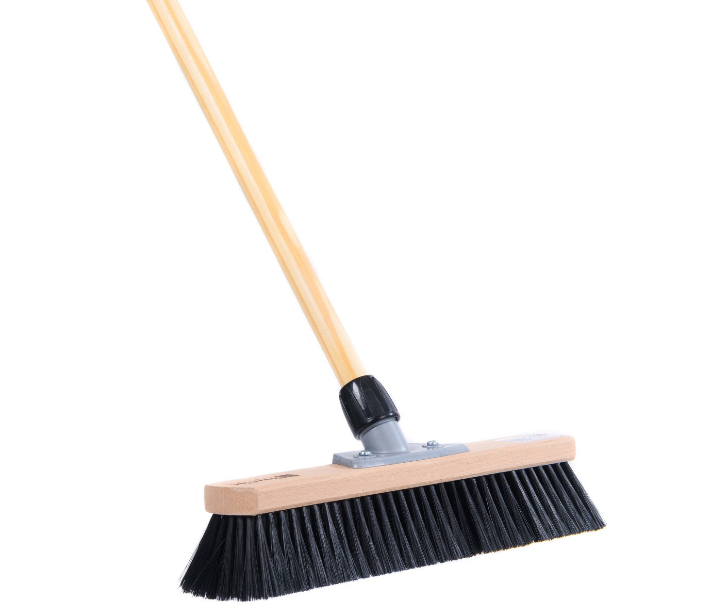Hall broom XXL room broom with screw holder and matching handle wooden ...